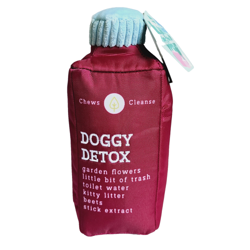 New Bark M‑L Pure Pup Juice Cleanse Dog Toy Squeaky Crinkle Detox 20 ...
