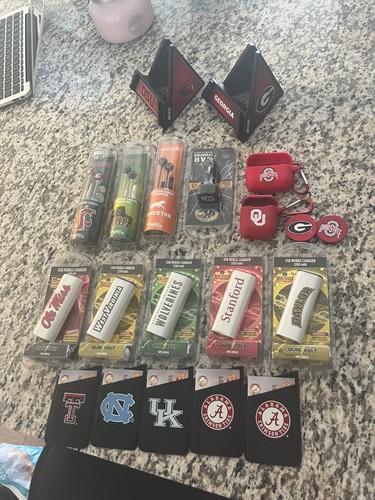 NCAA College Accessories:WVU,Baylor,OSU,UK,UNC,Georgia,OleMiss,Alabama ...