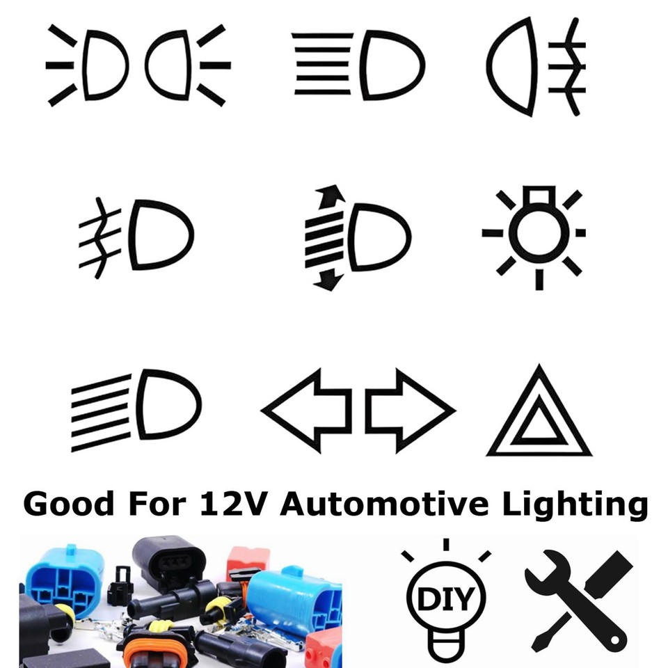 (2) OE-Spec W5W 2825 Bulb Socket w/ 5" Pigtail/T10 Adapters, For ...