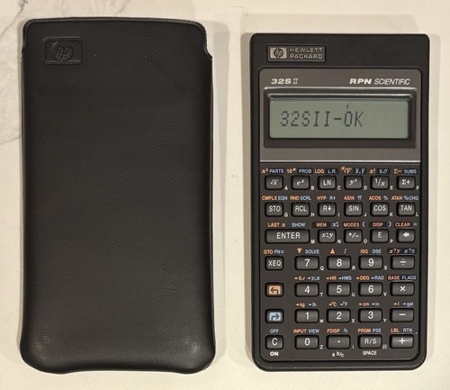 Hewlett-Packard HP 32SII RPN Scientific Calculator w/Case + Batteries ...