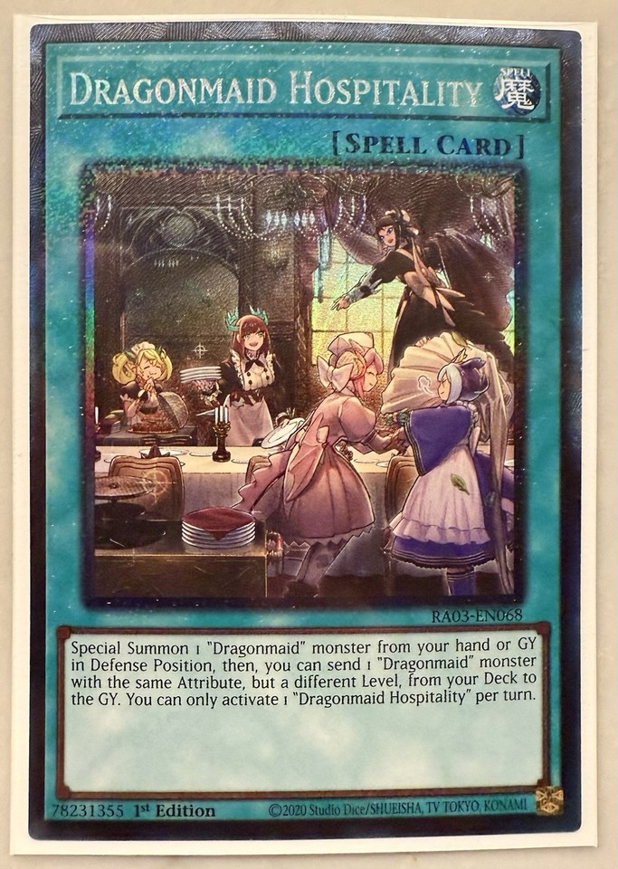 Dragonmaid Hospitality 1st Edition Prismatic Collector's Rare RA03 ...