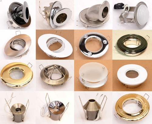 Adjustable Lamp Tilt Angle Recessed Downlight Chrome Gun Metal Brass ...