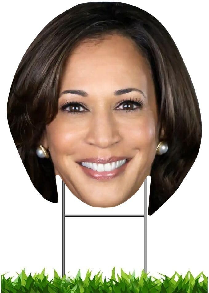 Kamala Harris Head 2024 For President Yard Lawn Sign MEDIUM size 15''x ...