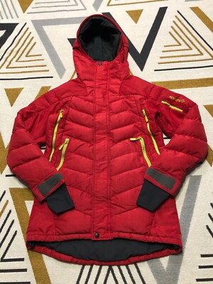 Norrona Narvik Primaloft 750 Down Women’s Red Parka Coat Jacket Size S ...