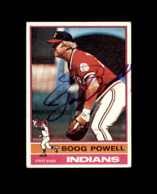 Boog Powell Hand Signed 1976 Topps Cleveland Indians Autograph | eBay