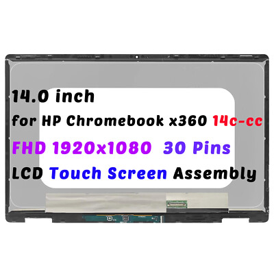 14" FHD LED LCD Touch Screen Digitizer Assembly for HP Chromebook x360 ...