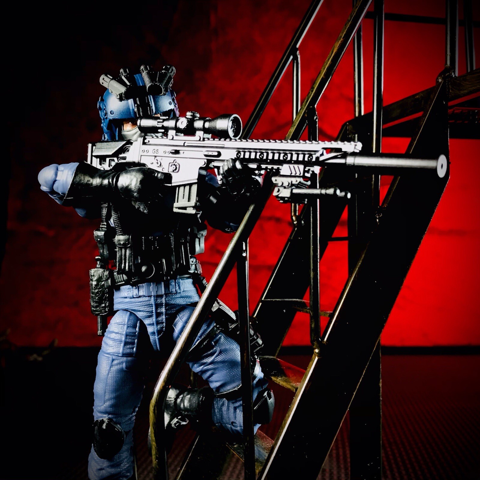 1:12 SCAR Sniper Rifle Weapon For G.I. Joe Classified Action Figures ...