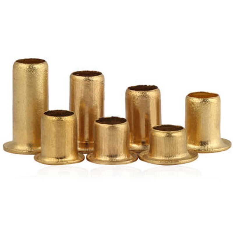 M2 M2.3 2mm Copper Brass Vias Rivet Nuts Through Hole Rivets Hollow ...