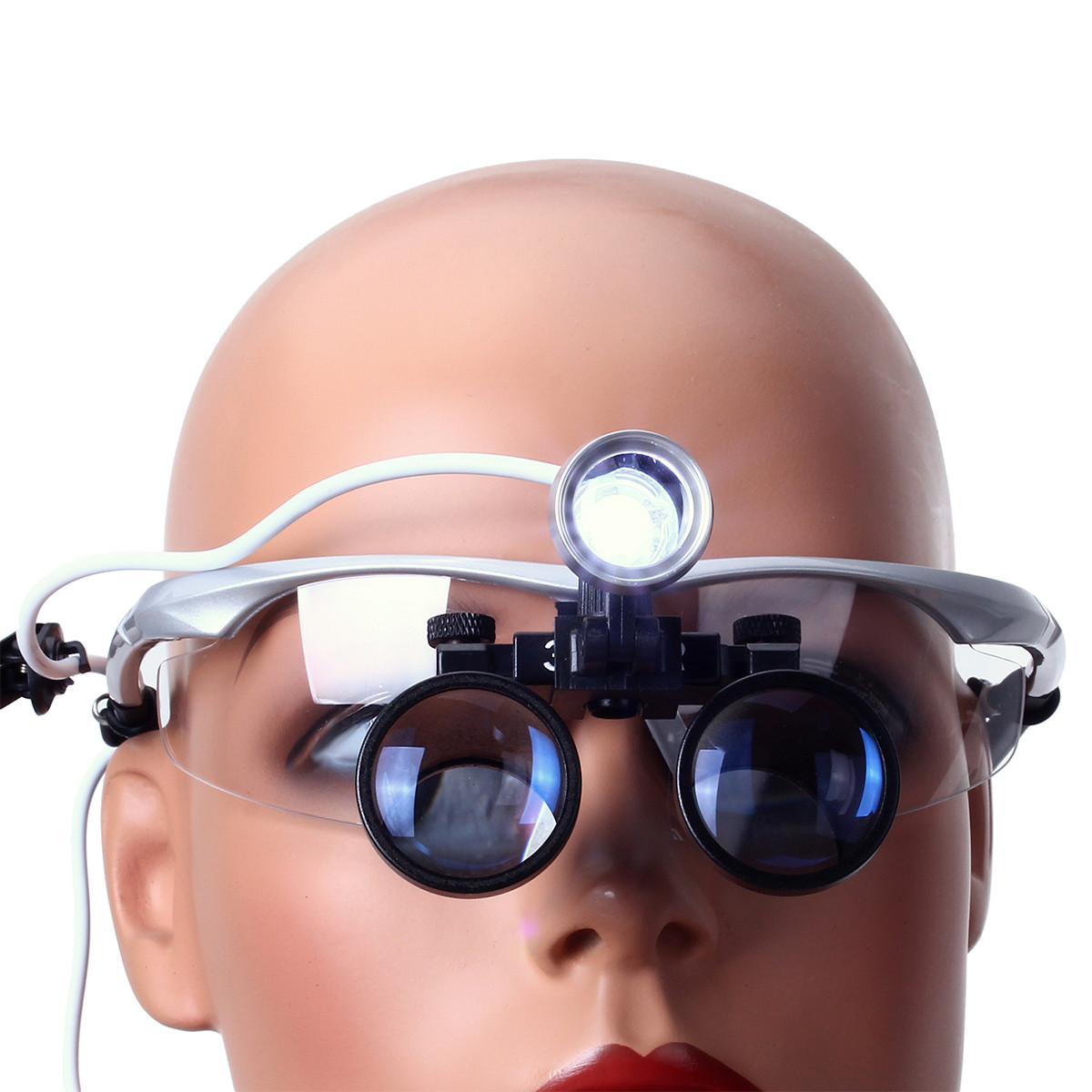 Surgical Dentist Magnifier Binocular Loupes 3.5X-R + LED Head Light ...