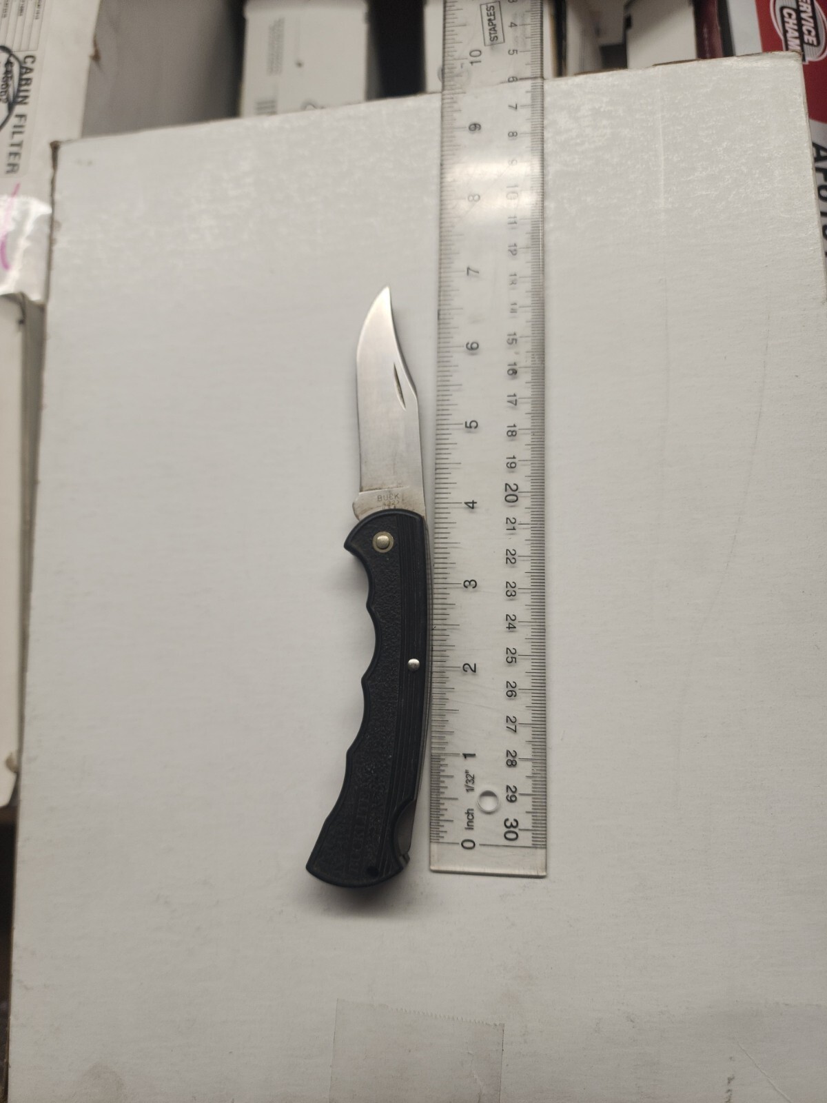 Buck USA 422 Bucklite Pocket Knife Lockback Plain Edge Blade W2 | eBay