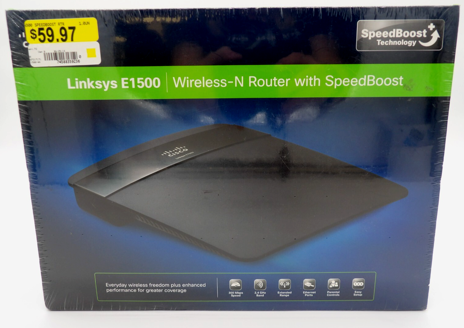 Linksys E1500 300 Mbps 4-Port 10/100 Wireless N Router for sale online ...