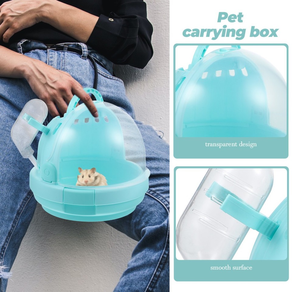 Outdoor Hamster Cage Portable Hamster Carrier Case Small Pets Travel ...