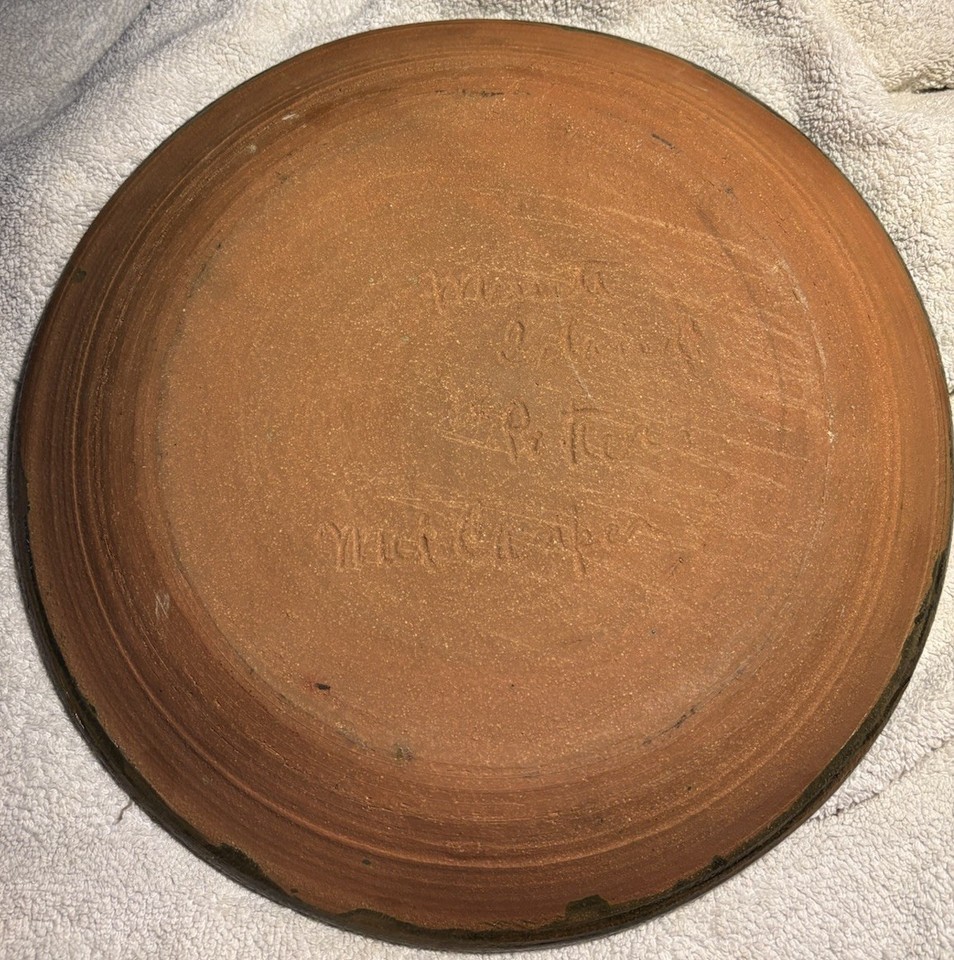 Huge Vintage Merritt Island Pottery Plate Signed by Mel Casper (1916 ...