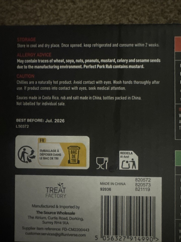 Treat Factory Hot Sauce and Spices Variety Pack Gift Set Pack Of 12 ...