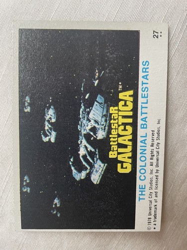 1978 Universal City Battlestar Galactica #27 The Colonial Battlestars ...