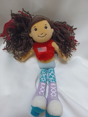 Manhattan Toy Co 2003 Groovy Girls Bindi Plush Yarn Hair Doll USA Flag ...