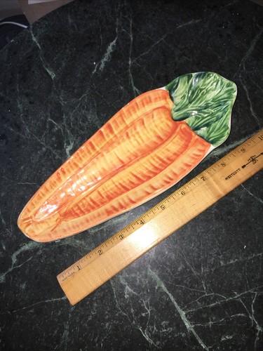Ceramic Carrot Serving Dish 10" Numbered Tray Made In Italy | eBay