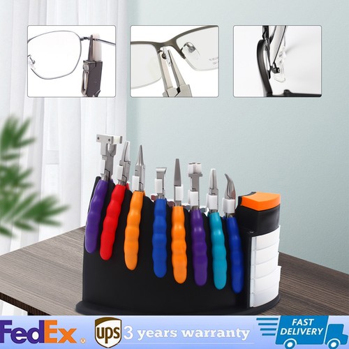 Optician Optical Tools Kit Eyeglasses Repair 6 Pcs Screwdrivers 8Pcs ...