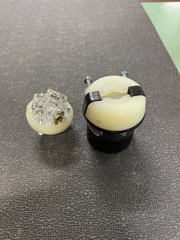 Hubbell HBL9965C INSULGRIP TWIST-LOCK PLUG 20A 125/250V NON-NEMA BLACK ...