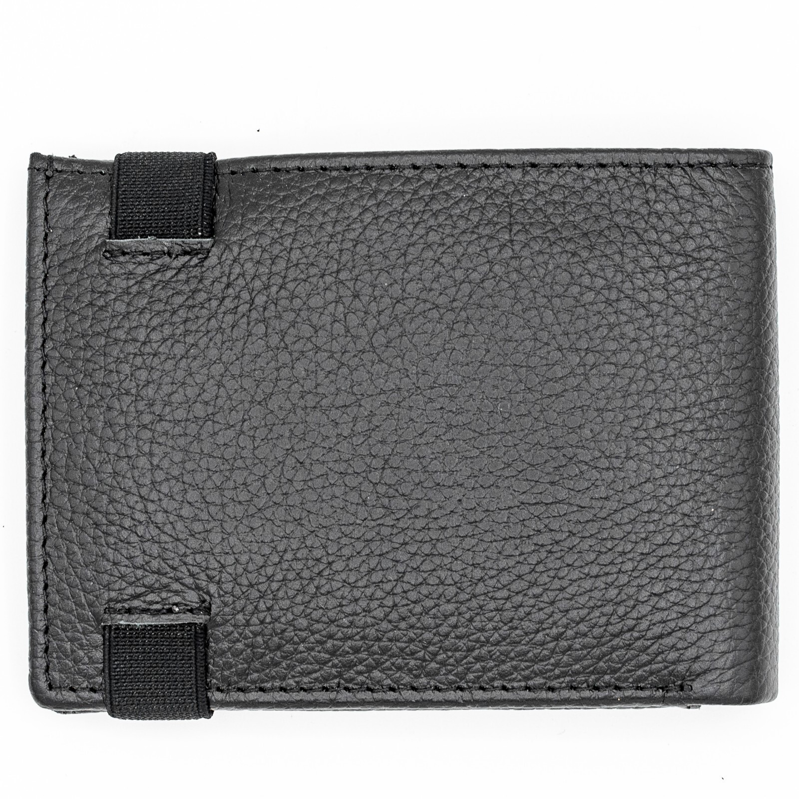 RFID Safe Leather Bifold Wallet for Men with Elastic Closer Card Case ...