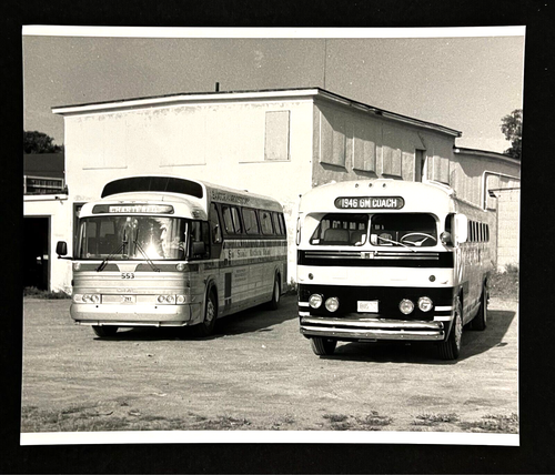 1950s Bangor & Aroostook Charter Buses GM Coach Maine ME Vintage Photo ...