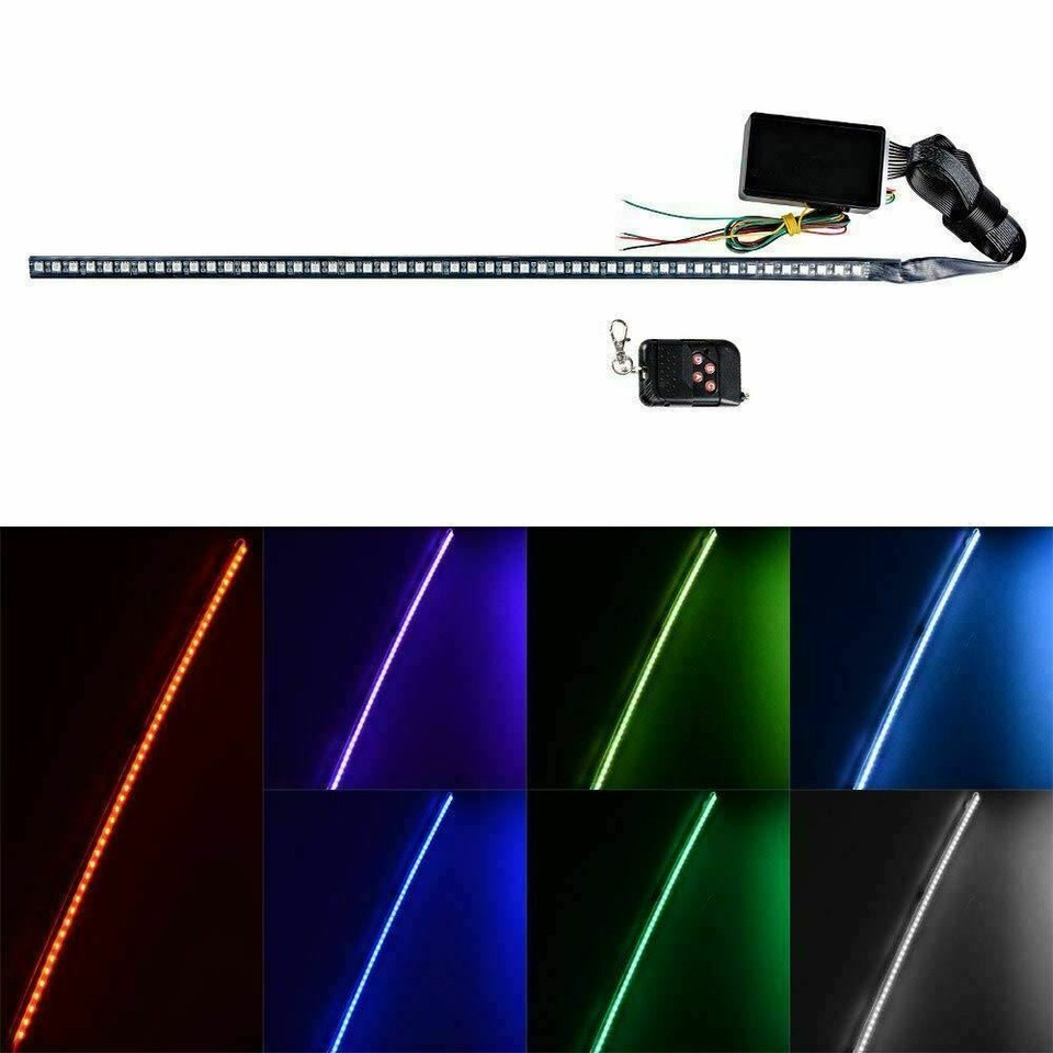 24" RGB LED Knight Rider Light Strip Decoration LED Scanning Light ...