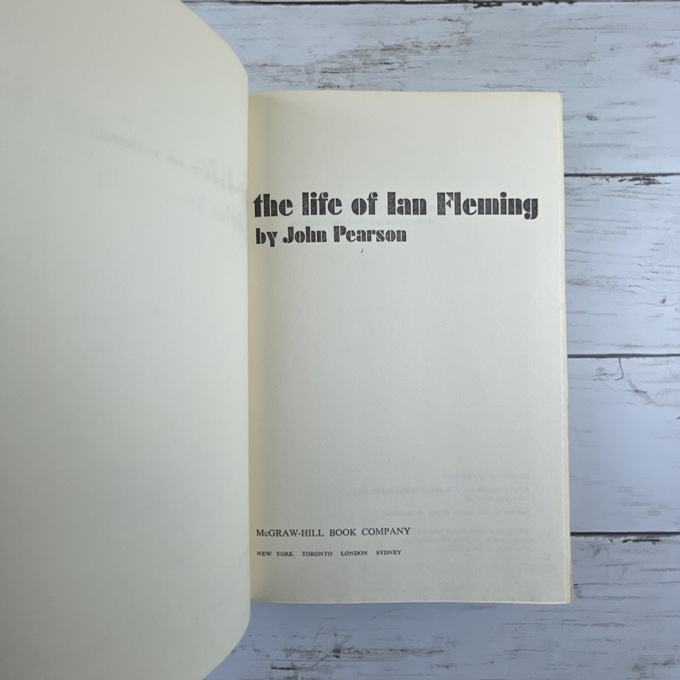 The Life Of Ian Fleming John Pearson James Bond Author Biography Vintage 1966 | eBay