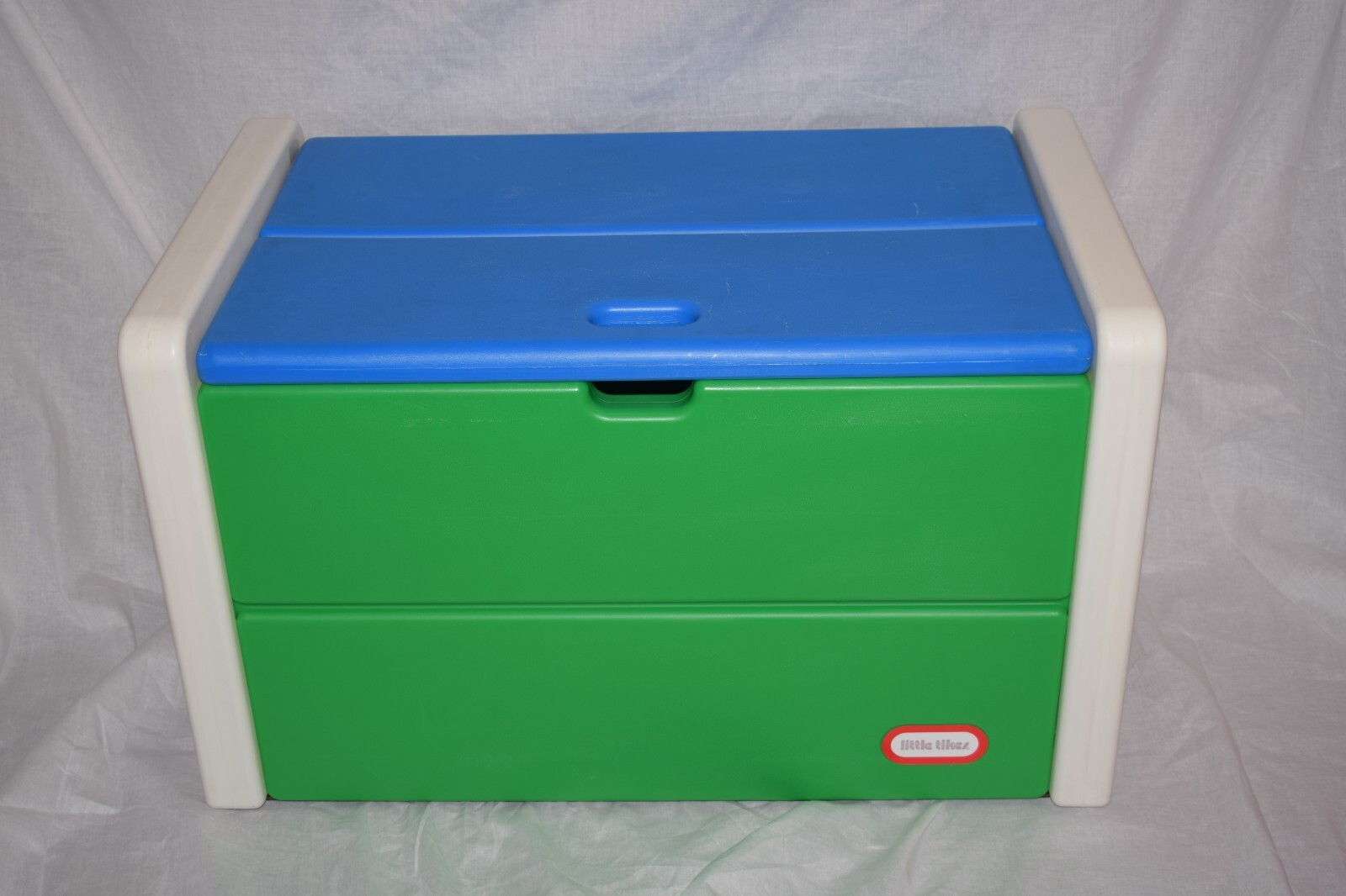 Vintage Little Tikes Tykes Kid Child Size Toybox Toy Box Green Blue ...