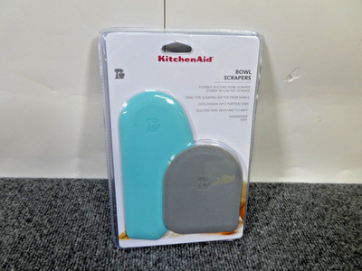 KitchenAid Bowl Scrapers Gray/Mint NEW | eBay
