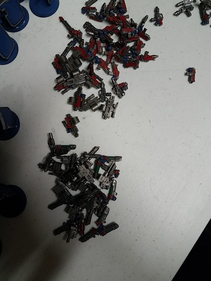 Warhammer 40k Space Marine Magnetized Lot Built, Primed, Painted, Guns ...