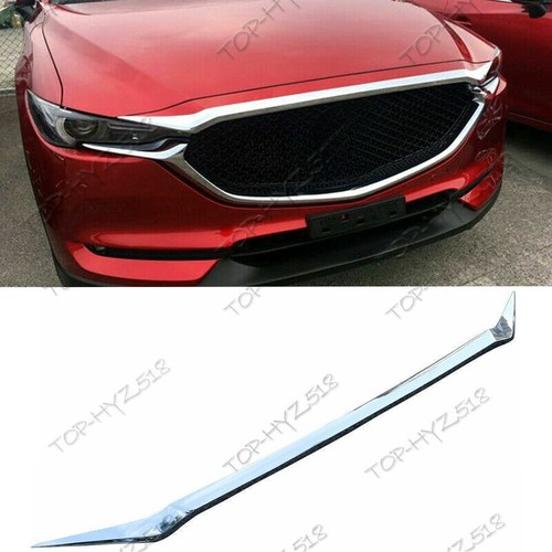 Chrome Front Hood Grill Bonnet Guard Cover Molding Trim For Mazda CX-5 ...
