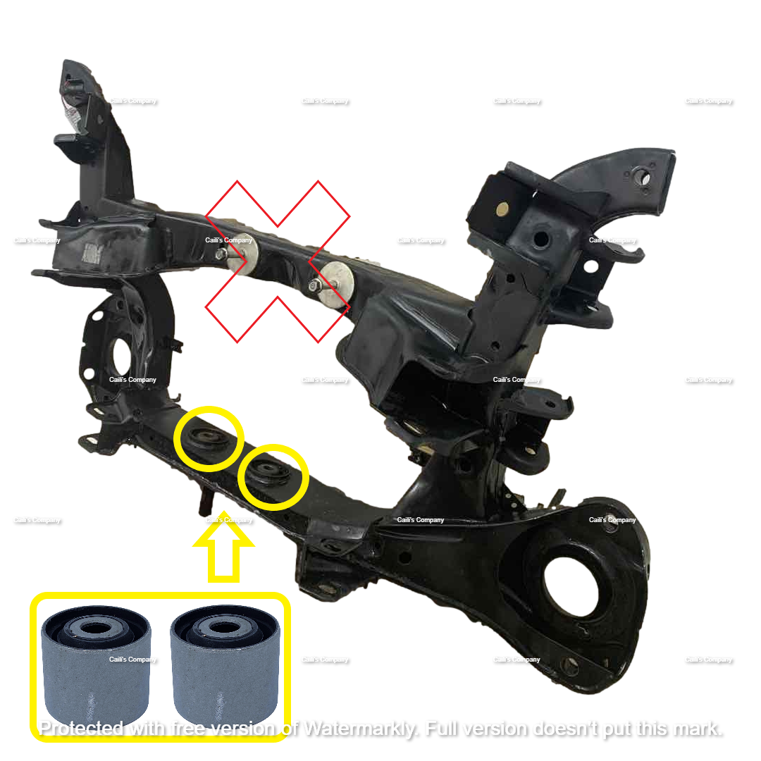 55470-EB300 For 2pcs Rear Differential Carrier Bushing 2005-2015 Nissan ...