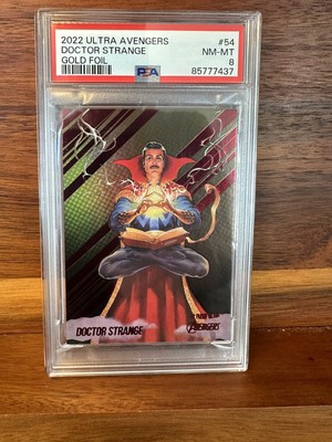 Fleer Ultra Avengers Doctor Strange Gold Foil PSA 8 | eBay