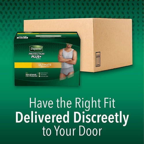 Depend Protection Plus Ultimate Underwear for Men XL 80 Count | eBay