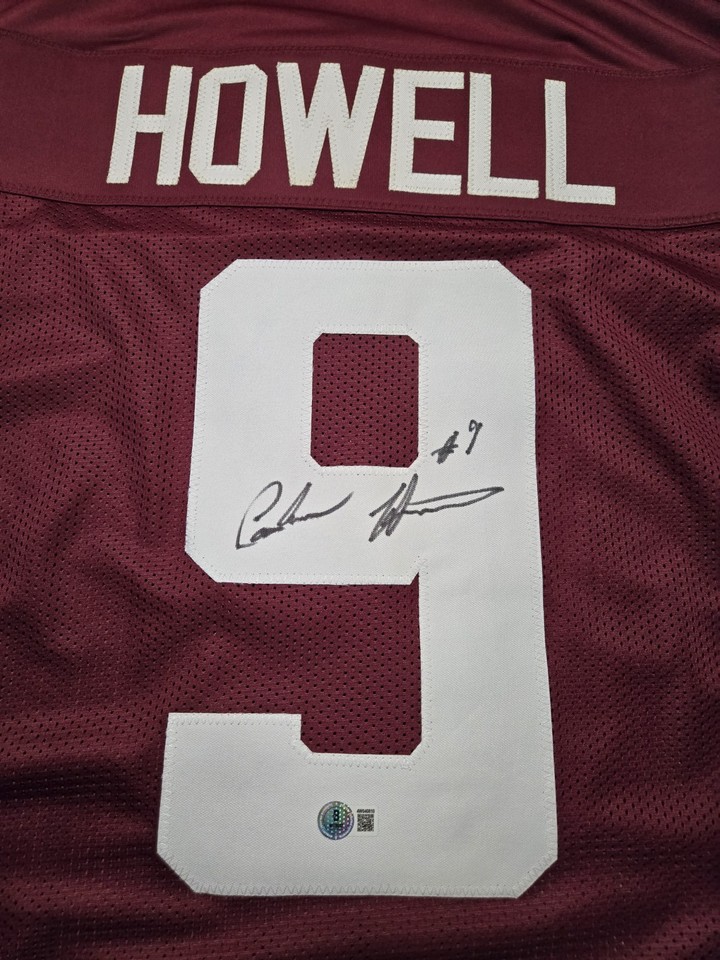 Cashius Howell Signed Maroon Jersey Beckett W Auto Texas A&M Aggies ...