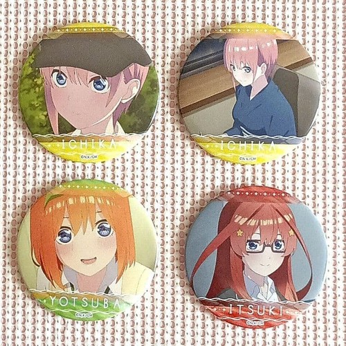 The Quintessential Quintuplets Tin Badges 4 Pieces | eBay