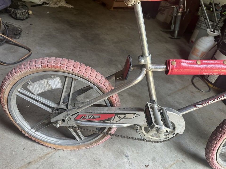 Vintage BMX Bike Hawk 5 AMF Red | eBay