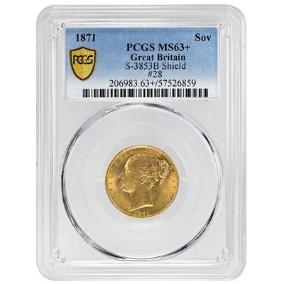 1871 Sovereign PCGS MS63+ Victoria Rare Coin | eBay