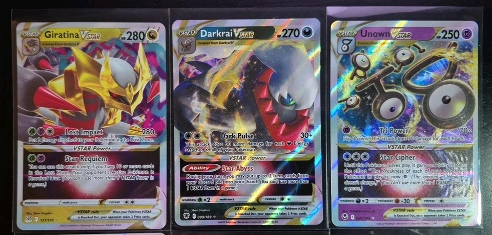 9 ULTRA RARE VMAX/VSTAR ONLY Pokemon Card Lot! All NM | eBay