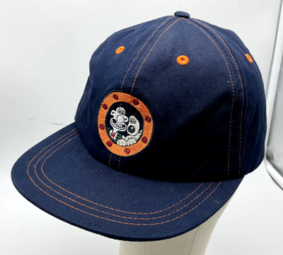 Wallace and Gromit Blue Strapback "Blue Jean" Cap with Orange Stitching ...