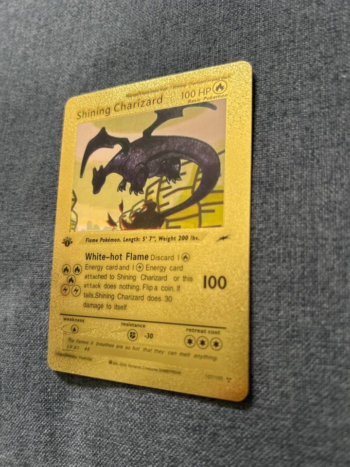Shining Charizard 1st Edition - Gold Foil, Pokemon Card | eBay