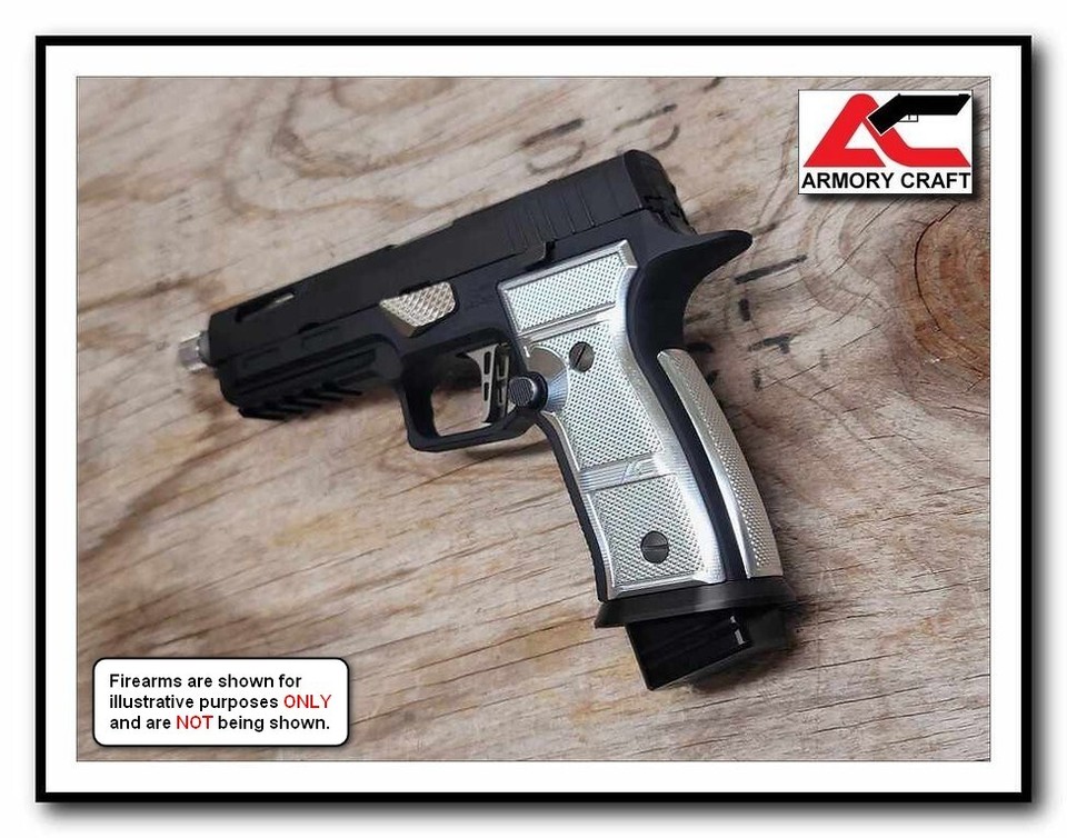 Sig Sauer P320 AXG Aluminum Grip Panels AND Backstrap COMBO by Armory ...