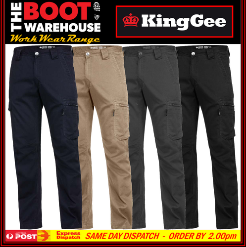 KingGee Narrow Summer TRADIE PANTS - K13290 - 12 Pockets - King Gee ...