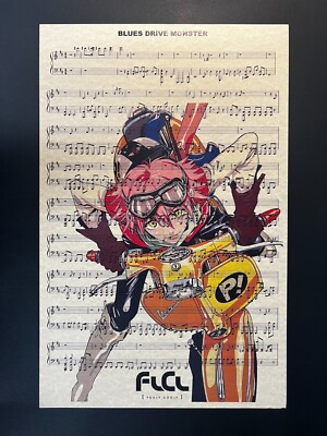 Fooly Cooly "Blues Drive Monster" Haruko Haruhara Sheet Music 11x17 Art Poster | eBay