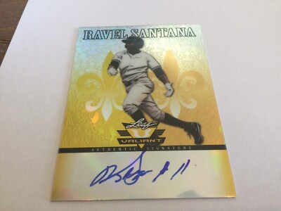 Ravel Santana 2012 Leaf Valiant Rc Auto /10 Yellow Gold Rookie | eBay