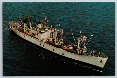 Postcard USNS Rigel T-AF 58 Refrigerated Store Ship US Navy Ship F14 | eBay
