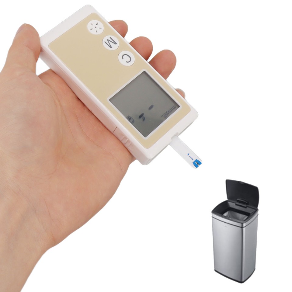 Blood Glucose Meter Voice Talking Blood Glucose Meter Test Strip Set ...