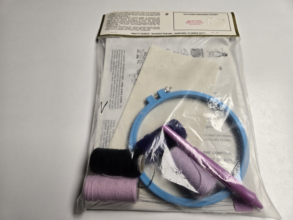 Pretty Punch Butterflies Are Free Embroidery Kit K-5050 With Dial A ...