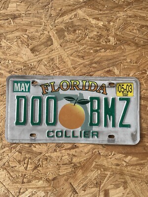 Florida License Plate REAL! Vintage 2000’s | eBay