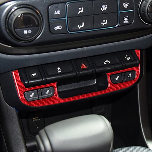 Red Carbon Fiber Warning Light Cover For 2005-22 Chevrolet Colorado/GMC ...